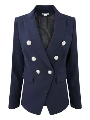 Veronica Beard Miller Double-breasted Blazer - Blue