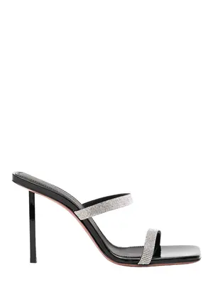 Amina Muaddi Rih 100mm Sandals - Black