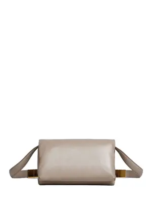 Marni Small Prisma Leather Shoulder Bag - Brown