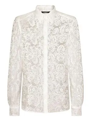 DOLCE & GABBANA Sheer-coverage Lace Shirt