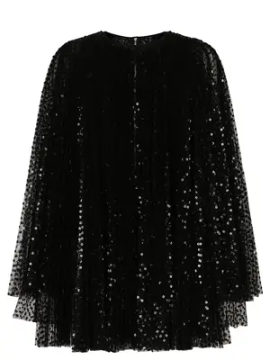Dolce & Gabbana Sequin-embellished Flared Minidress - Black