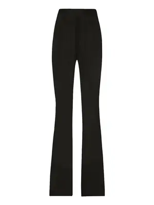 Dolce & Gabbana Semi-sheer Flared Trousers - Black