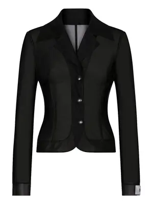 Dolce & Gabbana X Kim Sheer Single-breasted Blazer - Black