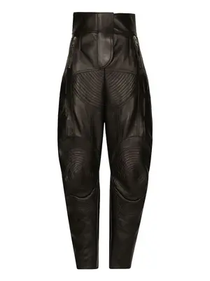 Dolce & Gabbana Panelled High-waisted Trousers - Black