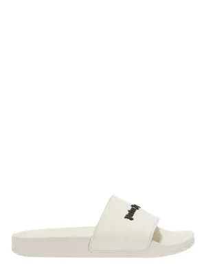 Palm Angels Logo-print Slides - Neutrals