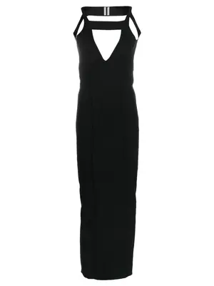 Rick Owens Cut-out Maxi Dress - Black