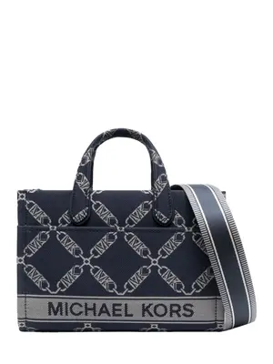 Michael Kors Gigi Empire Logo-jacquard Tote Bag - Blue