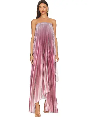 L'IDEE Bisous Strapless Gown - Mauve Ombre