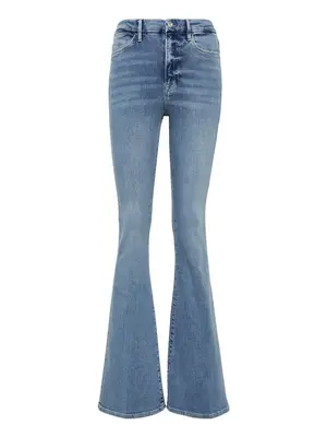 FRAME Le Super High Flare Jeans - Blue