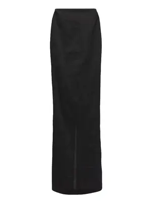 Alaïa Knit Maxi Skirt - Black