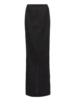 Alaïa Knit Maxi Skirt - Black