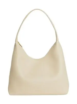 MANSUR GAVRIEL Mansur Gavriel Candy Pebbled Leather Hobo Bag Avorio