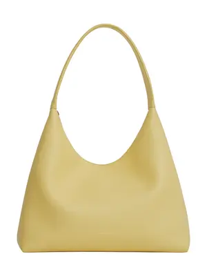 MANSUR GAVRIEL Mansur Gavriel Candy Pebbled Leather Hobo Bag Banana