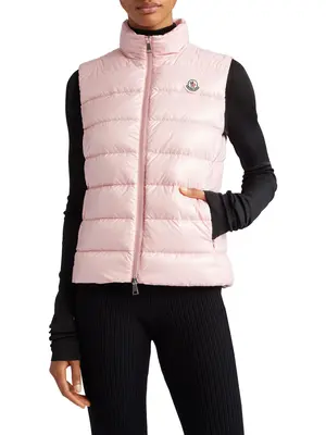 Moncler Moncler Ghany Puffer Vest Pink