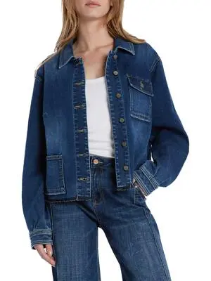 WASH LAB DENIM Maddie Denim Jacket - Sail Blue