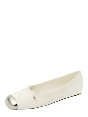 Alexander McQueen McQueen Punk Ballet Flat Ivory