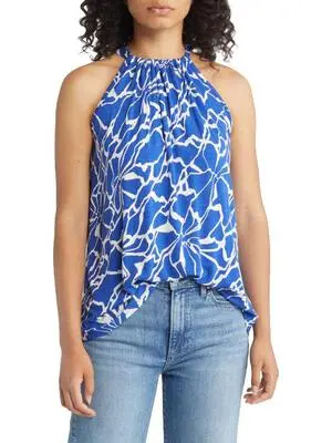 Loveappella Print Tank Top - Electric Blue
