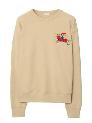 Burberry Ekd Cotton Sweatshirt - Limebeige Beige