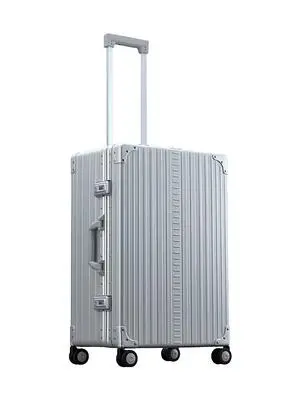 ALEON Aleon Traveler 26" Aluminum Spinner Suitcase Silver