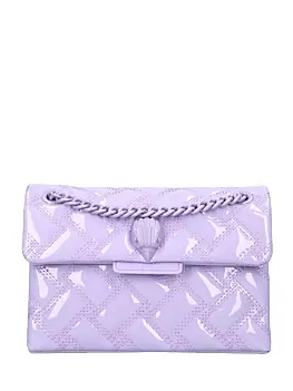 Kurt Geiger Kurt Geiger London Mini Kensington Drench Leather Crossbody Light Pastel Purple