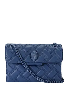 Kurt Geiger Kurt Geiger London Mini Kensington Drench Leather Crossbody Navy