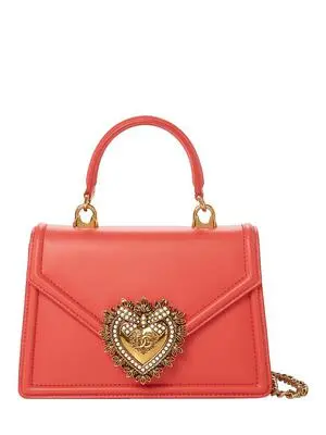 Dolce & Gabbana Dolce & Gabbana Small Devotion Bag Coral/gold