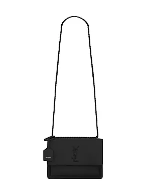 Saint Laurent Sunset Medium Shoulder Bag Noir/noir