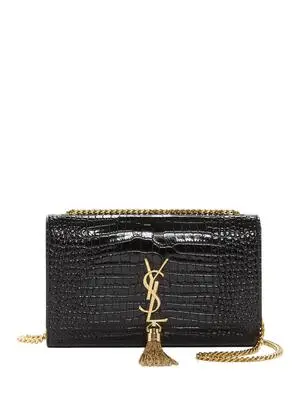 Saint Laurent Kate Medium Tassel Shoulder Bag Black/gold