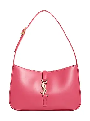 Saint Laurent Le 5 A 7 Hobo Shoulder Bag Bubblegum/gold