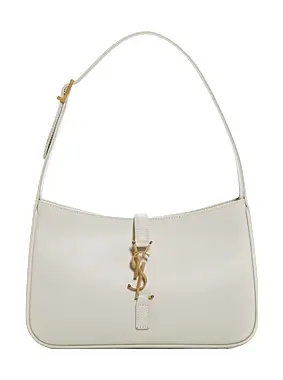 Saint Laurent Le 5 A 7 Hobo Shoulder Bag Crema Soft/gold