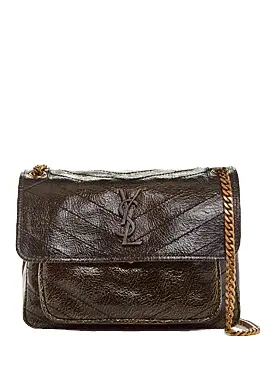 Saint Laurent Niki Medium Shoulder Bag Black/ocra