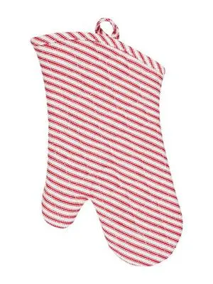 KAF HOME Kaf Home Striped Oven Mitt Red