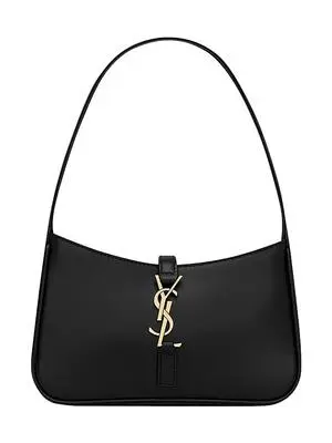 Saint Laurent Le 5 A 7 Mini Shoulder Bag Nero Smooth Leather/gold