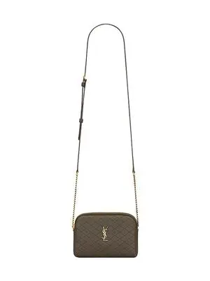 Saint Laurent Gaby Zipped Shoulder Bag - Light Musk Quilted Lambskin