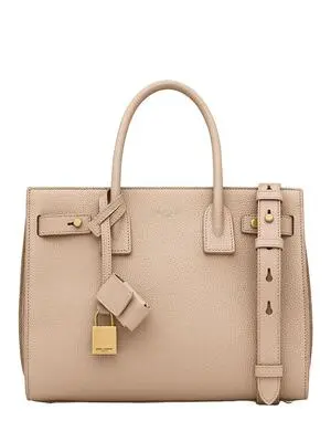 Saint Laurent Sac De Jour Supple Baby Top Handle Bag - Dark Beige
