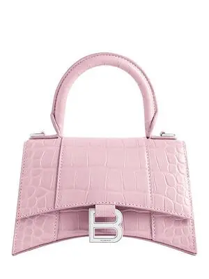 Balenciaga Hourglass Xs Top Handle Bag - Pastel Pink