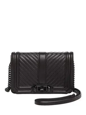 REBECCA MINKOFF Rebecca Minkoff Love Chevron Quilt Small Leather Crossbody