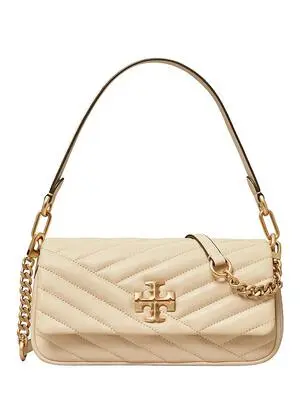 Tory Burch Kira Small Chevron Shoulder Bag New Cream