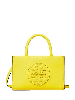 Tory Burch Ella Bio Mini Tote Limoncello/silver