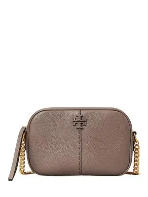 Tory Burch McGraw Camera Bag Silver Maple