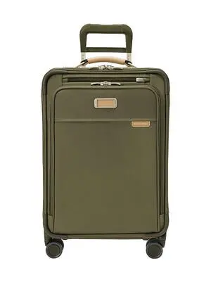 Briggs & Riley Briggs & Riley Baseline Essential Carry On Spinner Suitcase Olive