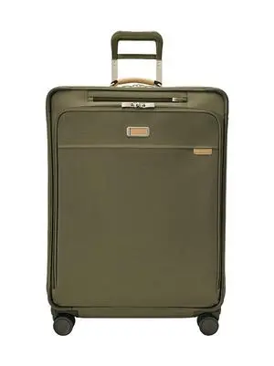 Briggs & Riley Baseline Large Expandable Spinner Suitcase - Olive