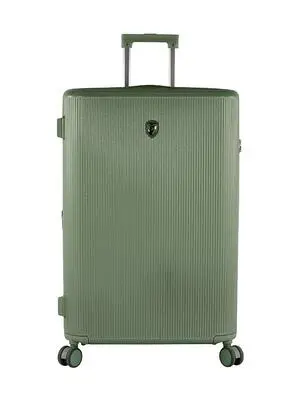 HEYS Large Upright Expandable Spinner Suitcase - Moss
