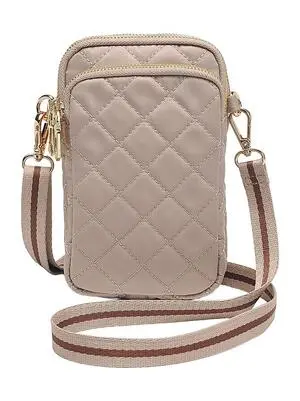 SOL AND SELENE Divide & Conquer Quilted Crossbody Nude