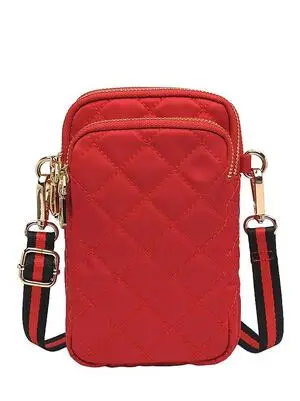SOL AND SELENE Divide & Conquer Quilted Crossbody Red
