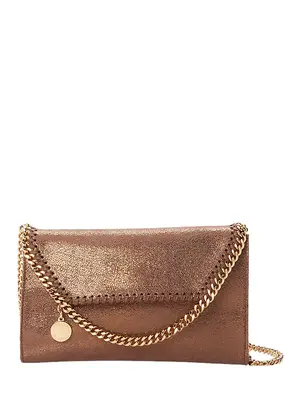 Stella McCartney Falabella Mini Crossbody Bag Brown
