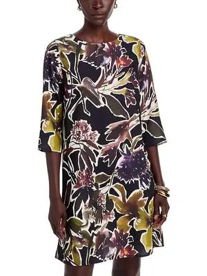 Whistles A-Line Dress Multi Black