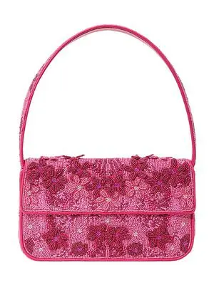 Staud Tommy Beaded Shoulder Bag Blossom Garden Party