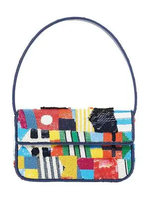 Staud Tommy Beaded Shoulder Bag Sails Up