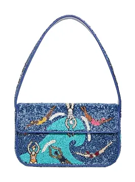 Staud Tommy Beaded Shoulder Bag Swimmers